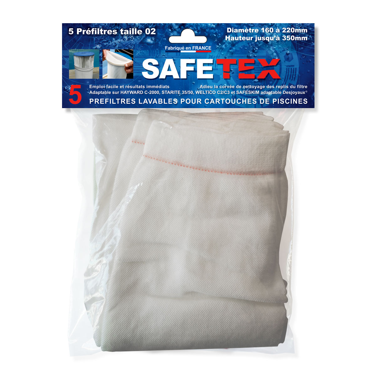 SAFESKIM - Préfiltres cartouche Safetex® T2